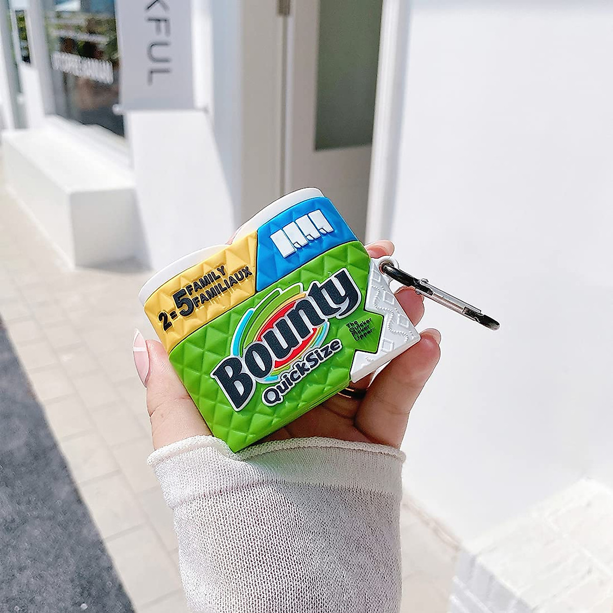 Compatible with Beats Studio Buds Case Cute,3D Cartoon Cute Design Silicone for Beats Studio Buds Case for Kids/Girls/Teens Boys (Bounty Tissue)