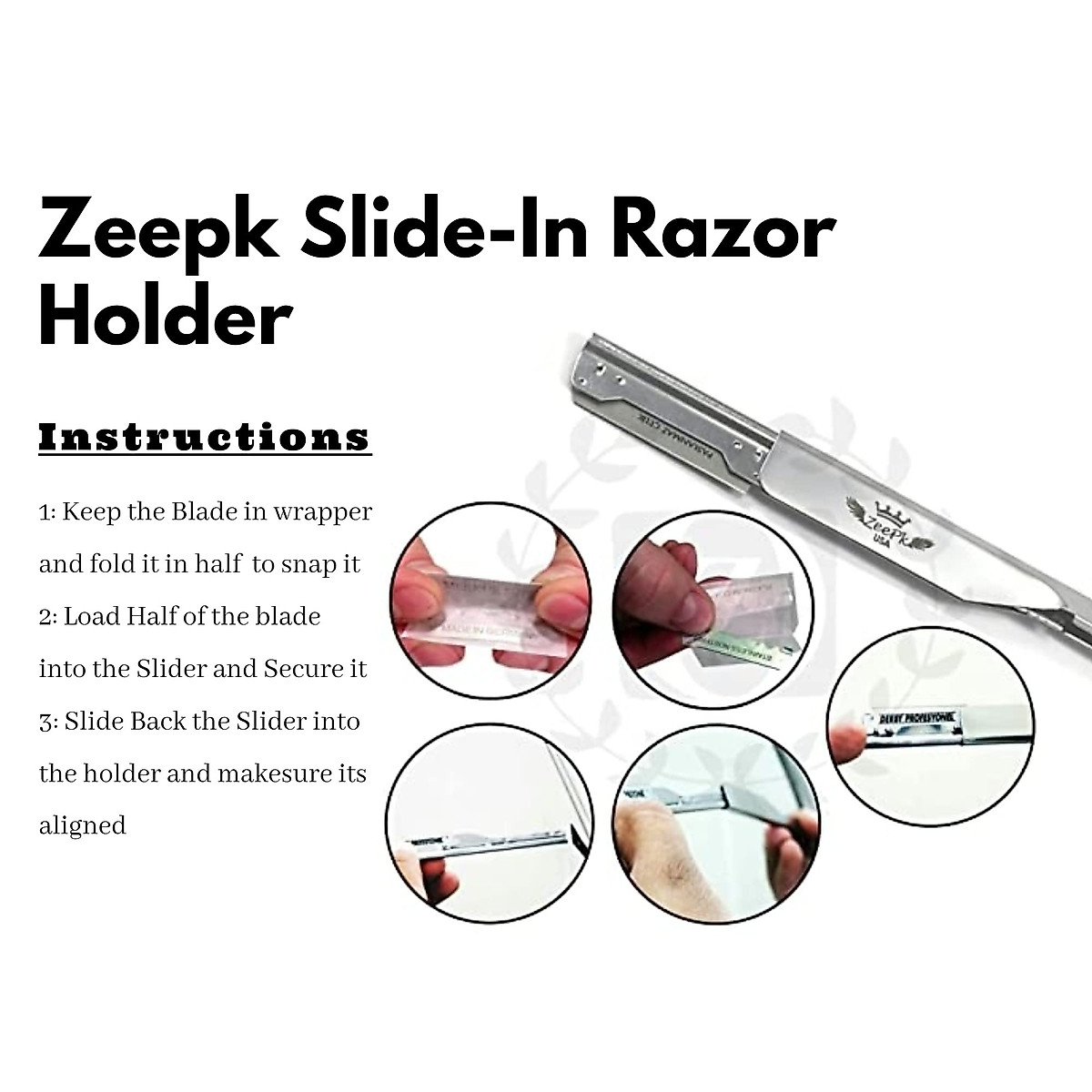 Liberty Supply BARBERO RASURAR NAVAJA CUCHILLA MAQUINILLA DE AFEITAR 10 BLUE ZEEPK USA