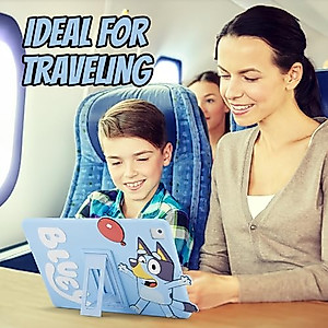 Bluey Kids Case for iPad, 9th Generation iPad Case, iPad 8th Generation Case, iPad 7th Generation Case for Kids, iPad 10.2 Case 2021/2020/2019, Tablet Cover with Stand, Shockproof Silicone Protector