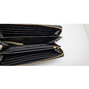Kate Spade New York Cameron Saffiano Leather Zip Around Large Continental Wallet Black 2019