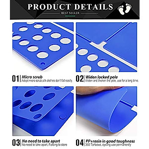 BoxLegend Shirt Folding Board Shirt Folder Clothes Folder T Shirt Folding Board Shirt Folder Board Kids Clothes Folding Board Folding Clothes Board Laundry Folding Board Easy and Fast(Green&Blue)
