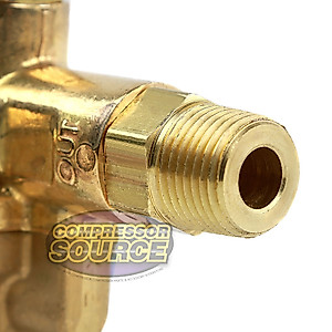 Air Compressor Pilot check valve unloader combination gas discharge 95-125 1/2" FPT TOP INLET X 1/2" MNPT OUTLET FOR GAS COMPRESSORS