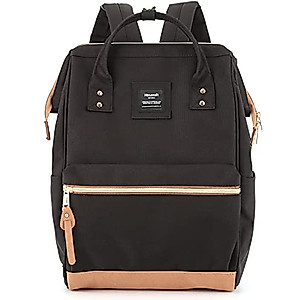 Himawari Laptop Backpack for Women&Men,Wide Open Large USB Charging Port 15.6 Inch Laptop Doctor College Work Bag(123#-Black)