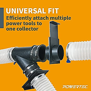 POWERTEC 70108-P4 4-Inch Blast Gate for Dust Collector, Dust Collection Fittings, 4 PK