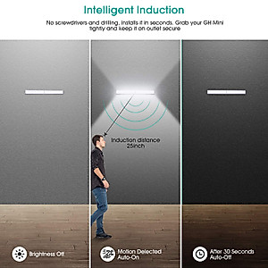 YIGER 78 LED Closet Lights (2 Pack), Under Cabinet Lighting, Rechargeable LED Night Light, Motion Activated. Ideal for Closet, Cabinet, Kitchen,Wardrobe,Cupboard,Hallway,Pantry,etc