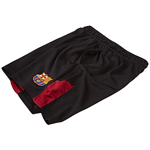 Spanish Primera Liga Barcelona Boys Soccer Shorts, Black, Large