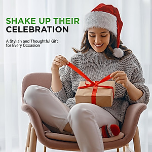 NutriChef Bartender Set 7 Piece - Includes Cocktail Shaker Mixer, Essential Bar Accessories, 2 Bottle Pourers, Bar Mixer Spoon, Jigger & 50 Recipe Booklet - Essential Martini Making Kit - Drink Mixing