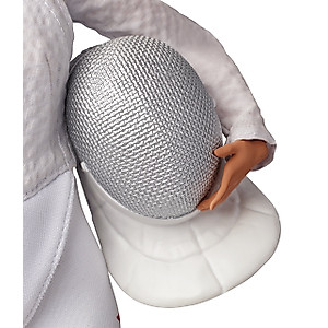 Barbie Ibtihaj Muhammad Doll with Fencing Uniform, Hijab, Sabre and Mask