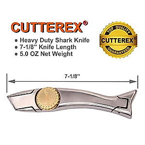 CUTTEREX Heavy Duty Shark Knife Vinyl Knife Utility Knife Roofing Knife Delphin Dolphin Carpet Knife