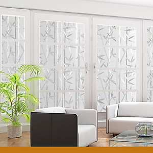 YUTR Window Film Glass Decor Films Frosted Privacy Covering Door Cling Removable Decal Stickers for Home (Color : As Shown, Size : 90x300 cm)