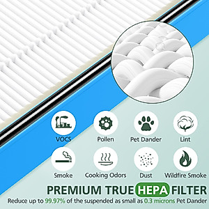 HAPF30AT Filter Replacement for Holmes AER1 Type Total Air Purifier, True Hepa Filter for HAPF30AT HAP242-NUC HAP424 HAP706 HAP716 HAP9240 et.
