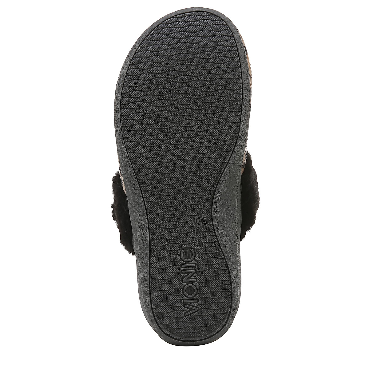 Vionic Adjustable Slipper With Orthotic Arch Suppor Natural Leopard - 9 Medium