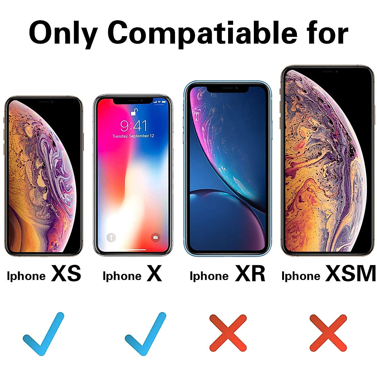 OTOFLY Liquid Silicone Gel Rubber Full Body Protection Shockproof Case for iPhone Xs/iPhone X，Anti-Scratch&Fingerprint Basic-Cases，Compatible with iPhone X/iPhone Xs 5.8 inch (2018), (Ice Pink)