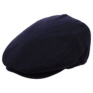 Epoch Men's Classic Newsboy Cap, Flat Ivy Hat, Snap Brim Herringbone Tweed Cap (X-Large, 1581-Navy)