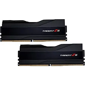 G.SKILL Trident Z5 Series (Intel XMP 3.0) DDR5 RAM 64GB (2x32GB) 6000MT/s CL32-38-38-96 1.40V Desktop Computer Memory UDIMM - Matte Black (F5-6000J3238G32GX2-TZ5K)