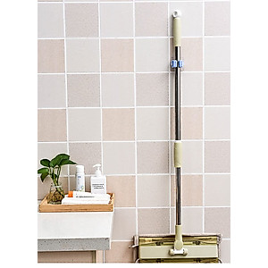 NONGSHAR 10 Packs Broom Holder Wall Mount and Garden Tool Organizer, Closet Storage, Kitchen Rack, Home Organization and Garage Organizer for Rake or Mop Handles Up to 1.25-Inches (10 Pack, Grey)