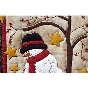 Wall Quilt Kit by Rachel's of Greenfield, Frosty and Friend Wall Quilt Kit 13inchx15inch green