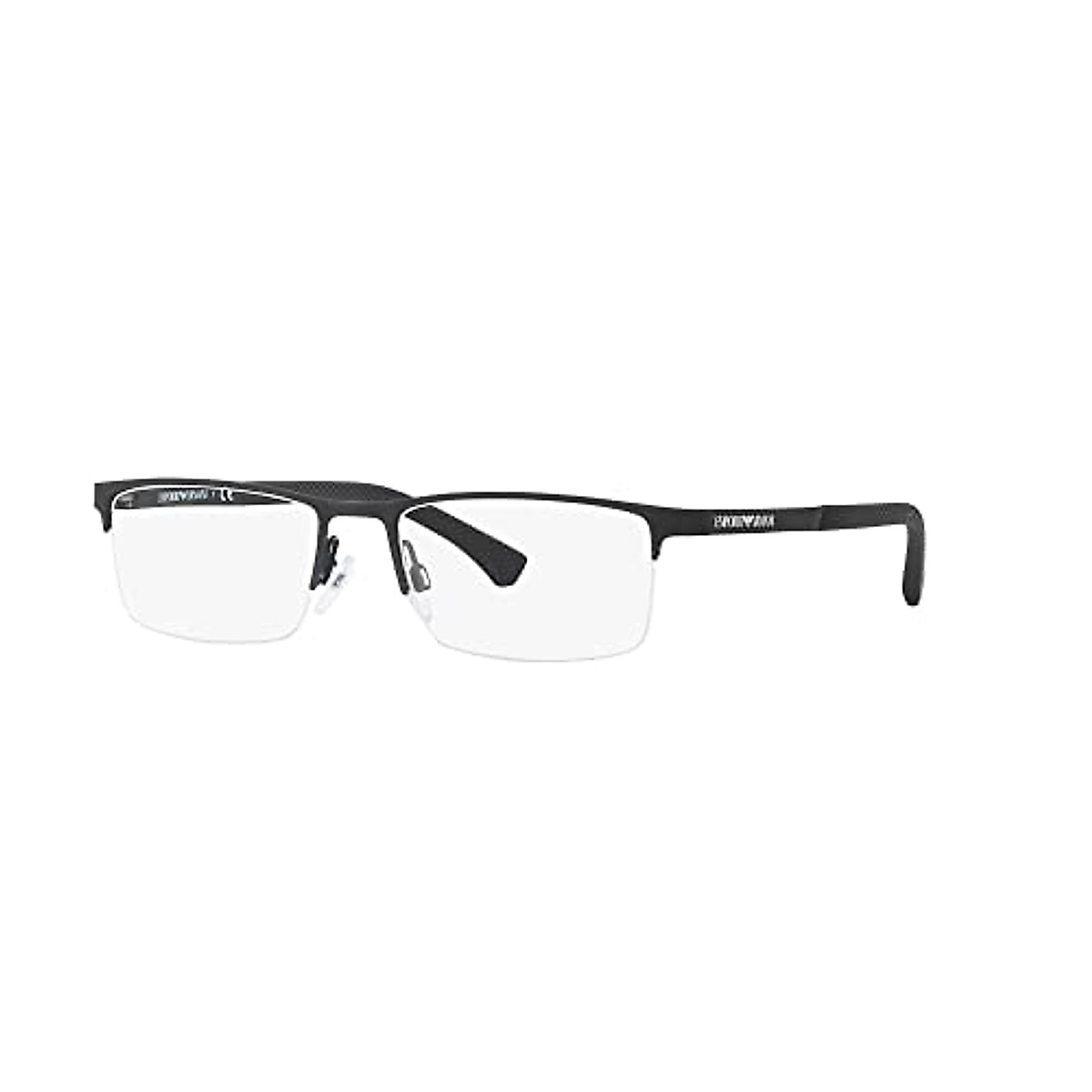 Armani EA1041 Eyeglass Frames 3094-53 - Black Rubber EA1041-3094-53