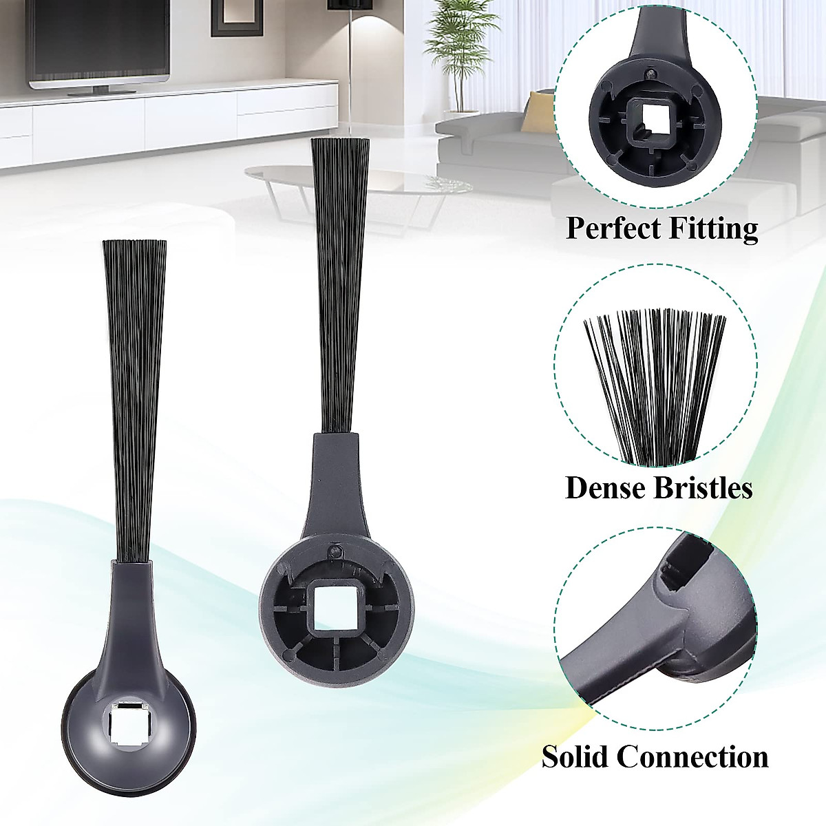 102KY1000 Side Brushes Replacement for Shark IQ Robot Replacement Part RV912S RV1100 R100 R101AE RV1001AE RV1000 AV911S AV1010AE AV2501AE RV2011DRUS Shark Vacuum Brushes Replacement 102KY1000 (10Pack)