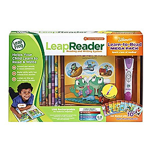 LeapFrog LeapReader System Learn-to-Read 10 Book Mega Pack, Pink