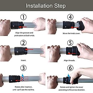 jOYjOB Pressure Washer Telescopic Wand Pressure Washer Extension Wand Power Washer Telescopic Spray Wand with Belt for 4000 PSI Power Washer Extension Lance, 18ft