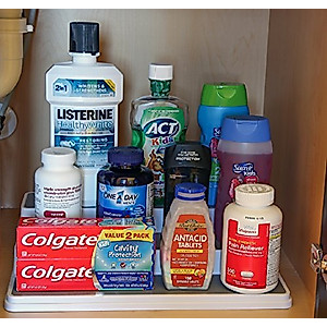 Home-X 3-Tier Non-Skid Cabinet Shelf Organizer