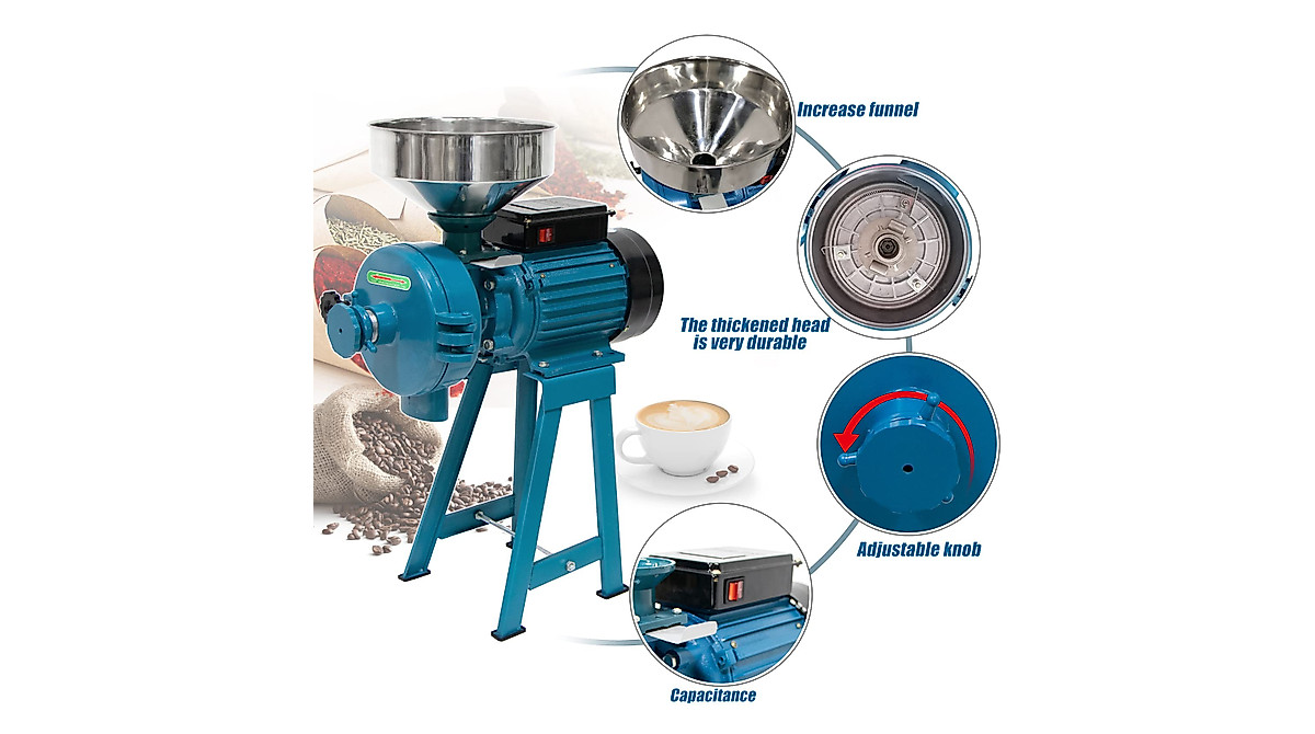 SLSY Electric Grain Mill | 3000W Wet & Dry Grinder