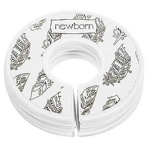 BESTOYARD 8pcs Clothing Divider Baby Clothes Separators Nursery Closet Organizer Baby Closet Size Dividers Infant Clothes Plastic Baby Divider for Closet Double Sided Drawer Newborn