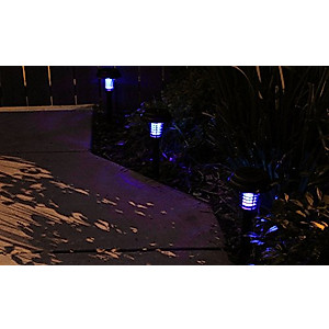 Bluedot Trading Solar Powered Pathway Lights & Bug Zappers Mosquito Bug Zapper All-in-One Wireless for Outdoor Use in Gardens, Landscapes, Pathways, and Yards