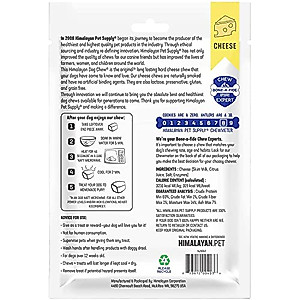 Himalayan Dog Chew Original Yak Cheese Dog Chews, 100% Natural, Long Lasting, Gluten Free, Healthy & Safe Dog Treats, Lactose & Grain Free, Protein Rich, Mixed Sizes, Dogs 65 Lbs & Smaller, 9.9 oz