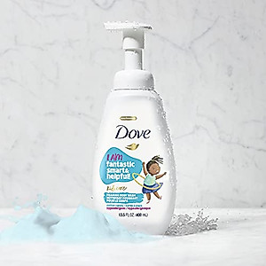 Dove Foaming Body Wash 4 Count For Kids Cotton Candy Hypoallergenic Skin Care, 13.5 Fl Oz