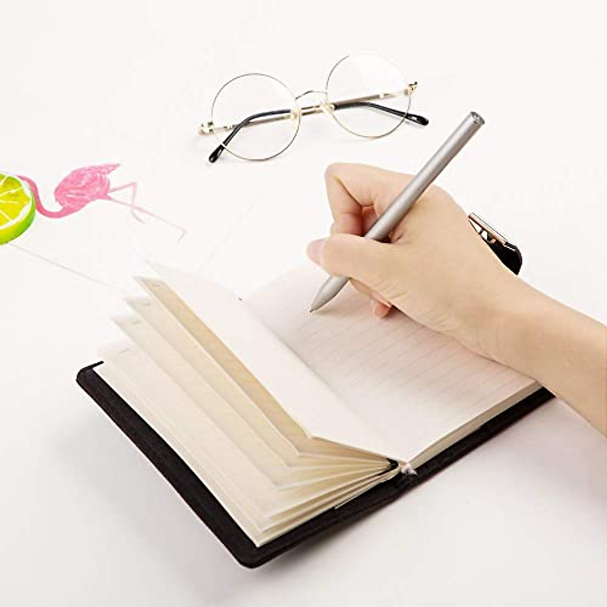 Lock Journal Planner Organizer Lock Diary Travel Diary a7 Mini Pocket Notebook Black