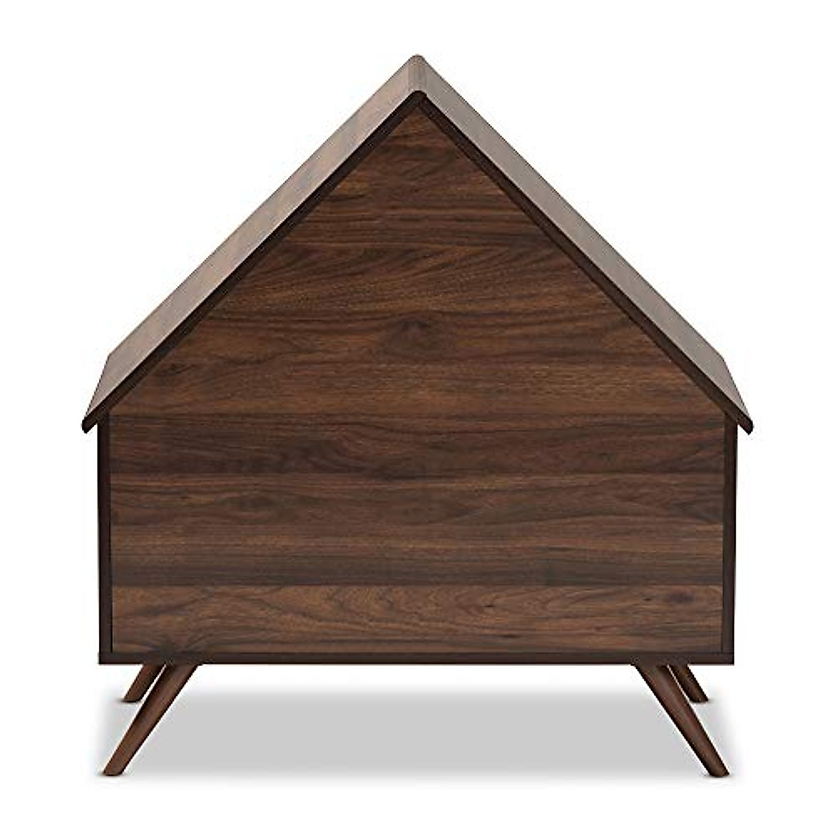Baxton Studio Pet Houses, Walnut/Grey