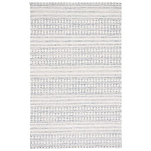 Safavieh Marbella Collection 8' x 10' Navy/Ivory MRB327N Handmade Contemporary Wool Area Rug