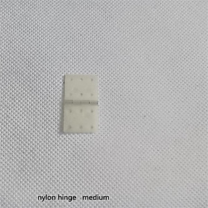 skrnrhrery Nylon Hinges, 3 Sizes are Available Suitable for RC Airplane Model Airplane Parts Fixed Wing Model Airplane Square Loose-Leaf 16-Pack (Medium 0.63×1.14 inches)