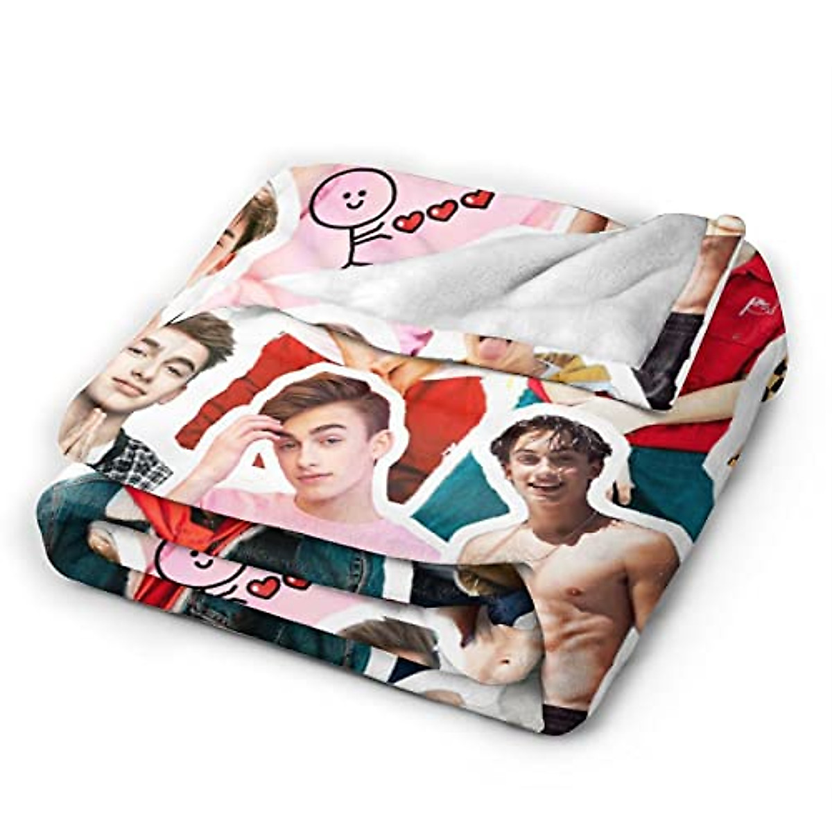 Blanket Johnny Orlando Soft and Comfortable Warm Fleece Blanket for Sofa,Office Bed car Camp Couch Cozy Plush Throw Blankets Beach Blankets