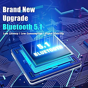 BERIBES Bluetooth Headphones Over Ear, 65H Playtime and 6 EQ Music Modes Wireless Headphones with Microphone, HiFi Stereo Foldable Lightweight Headset, Deep Bass for Home Office Cellphone PC TV