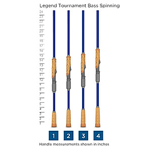 St. Croix Rods Legend Tournament Bass Spinning Rod, LBTS68MXF