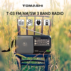 TOMASHI Radio Portable Shortwave Radio,SW FM AM Transistor Radio with Best Reception,123456789