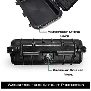 CASEMATIX Travel Case Compatible with GPS Garmin inReach Messenger Satellite Communicator and Accessories in a Rugged, Waterproof Shell, Includes Case Only with Custom Foam