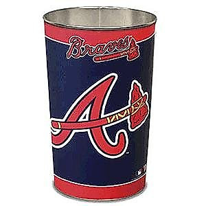 Wincraft Atlanta Braves MLB Tapered Wastebasket (15"" Height)