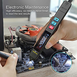 Smart Multimeter Pen Type Digital Multimeter 6000 Counts Portable Electrical Tester with NCV, AC/DC Voltmeter Ohmmeter, Resistance, Live Wire Testers (Z5 Pen Multimeter)