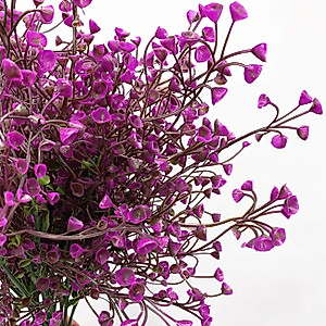 LOVENIMEN Artificial Chrysanthemum Flowers, Real Touch Silk Daisy Plastic Plants Home Decorations for Bridal Wedding Bouquet Bunches Hotel Party Garden Floral Décor Purple 4pack