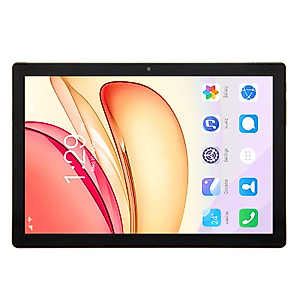 10.1in Tablet, 6GB RAM 128GB ROM 5G WiFi Tablet PC, Octa Core CPU HD Front 8MP Rear 16MP Dual Speakers Tablet for Office, Business, Gaming 100‑240V (Gold)