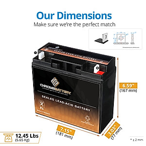 Chrome Battery 12V 20AH T3 Maintenance-Free Battery for Alarm Systems, Scooters, Toys, Emergency Lights, and More - Nut and Bolt (T3) Terminal 2 pack
