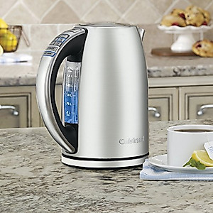 Cuisinart CPK-17 PerfecTemp 1.7-Liter Stainless Steel Cordless Electric Kettle (Renewed)