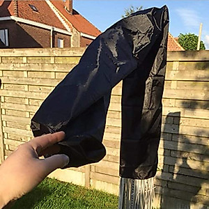 C/A Rotary Dryer Cover Rotary Airer Cover for Drying Rack Protection Waterproof Washing Line Cover for Outdoor Garden Courtyard (Black)