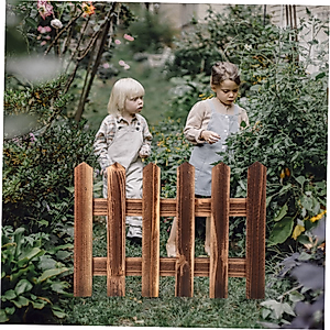 Garden Fence Yard Border Fence Landscape Fence Wood Yard Border Garden Supplies Garden Ornament Courtyard Fence Courtyard Partition Fence DIY Flowerbed Fence Fencing for Garden