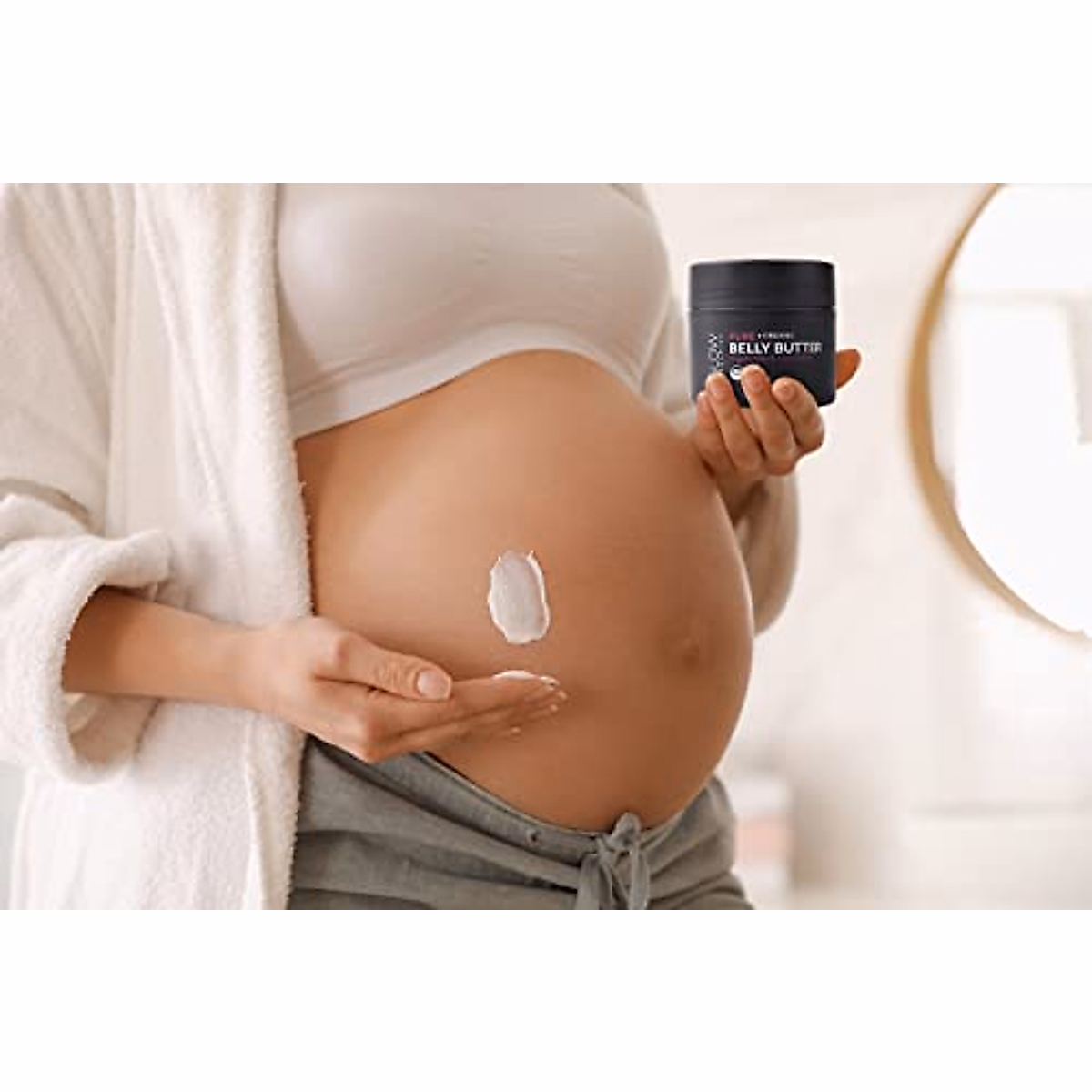 Glow Organics 100% Organic Belly Butter, Prevents Stretch Marks and Firms Skin