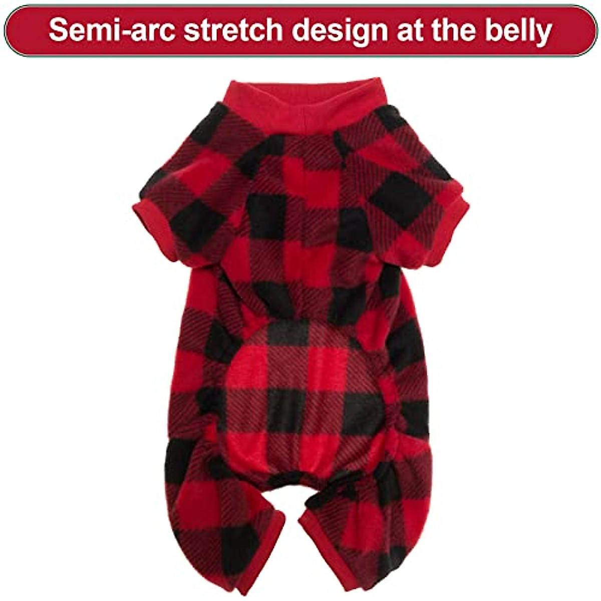 SCENEREAL Dog Pajamas for Small to Large Dogs Soft Pet Sweater Clothes Warm Puppy Onesie Outfits for Doggie Winter Christmas - Dog Jammies Pjs